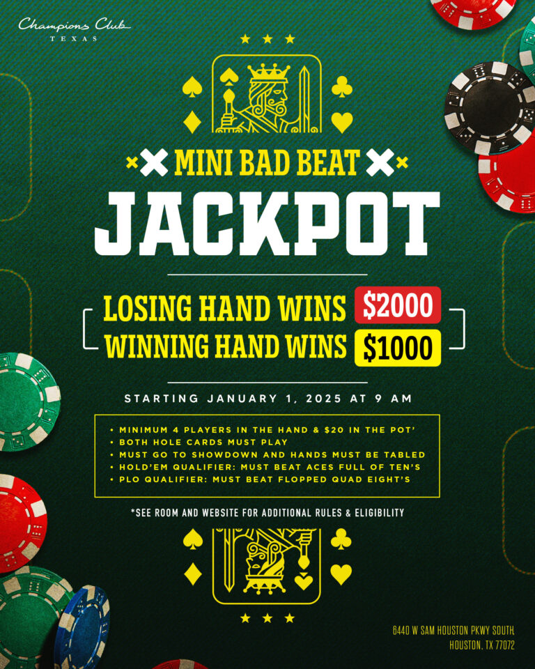 Poker Room - Champions Club Texas